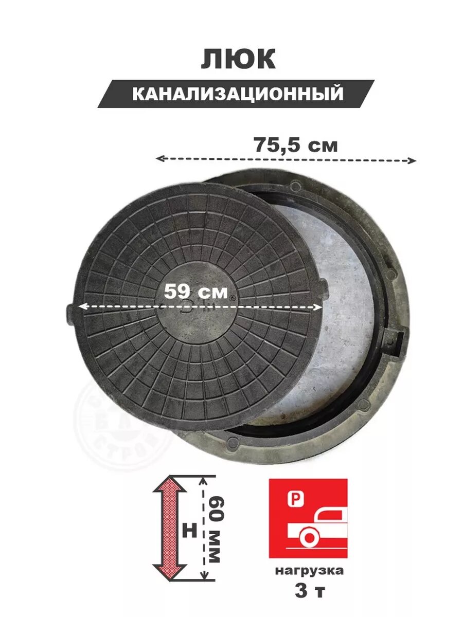 Круглый канализационный люк