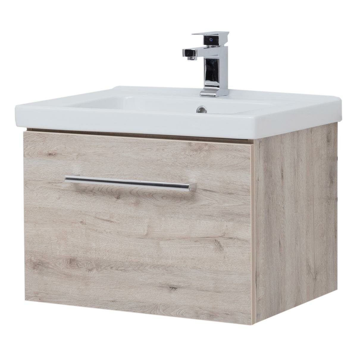 Тумба под раковину подвесная Dreja Big Inn 65 см, дуб кантри