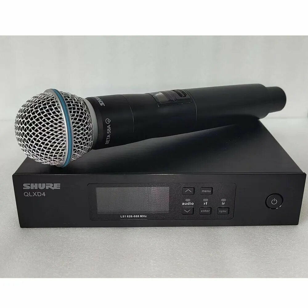 Беспроводной микрофон SHURE QLXD 4 BETA 58 A черный