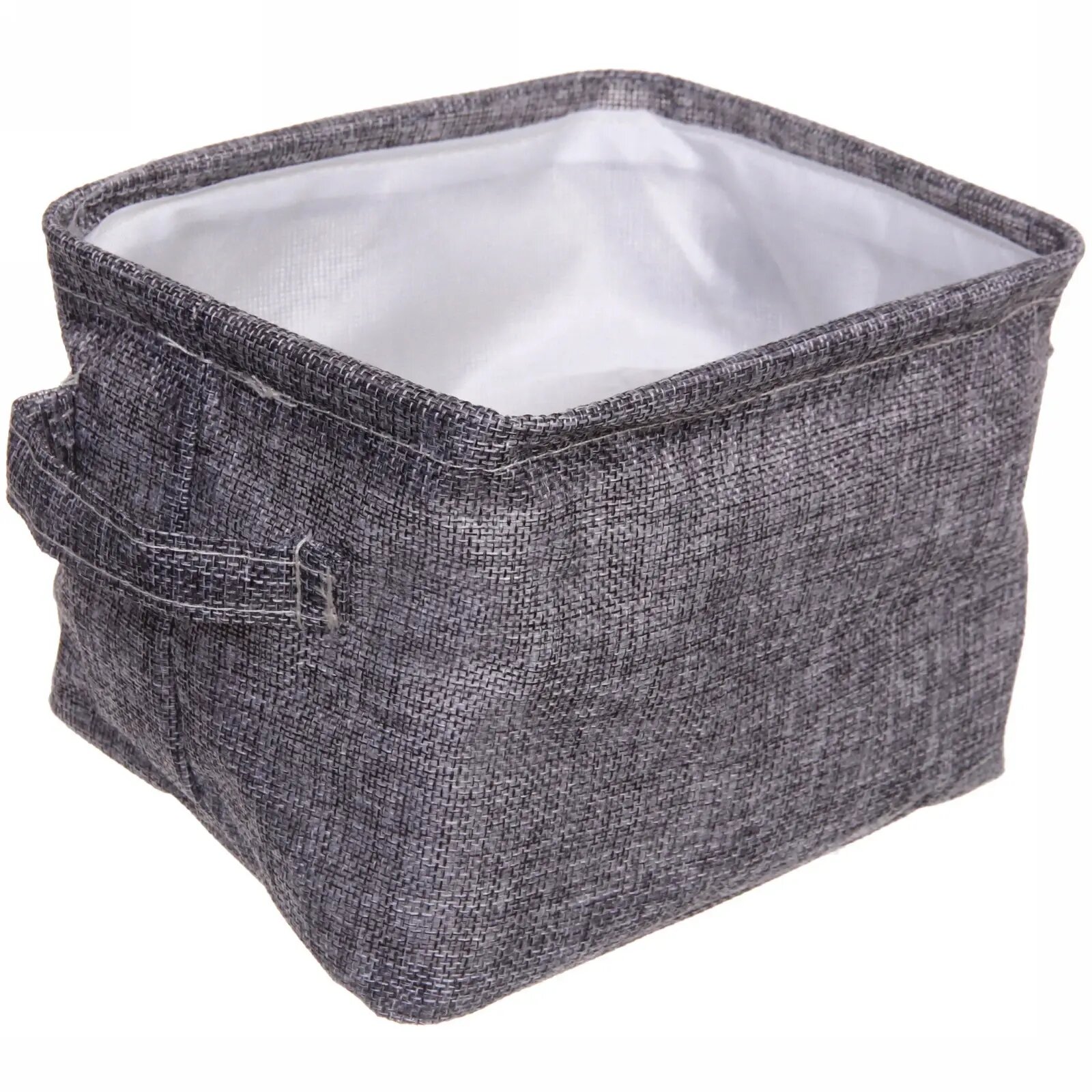 Коробка для хранения вещей с ручками «веста», серый, 20х16х12см, удобство и стиль