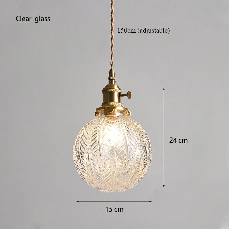 Подвесной светильник Anderlen, стеклянный, 150 см, Clear glass, 12W Led bulb x 1