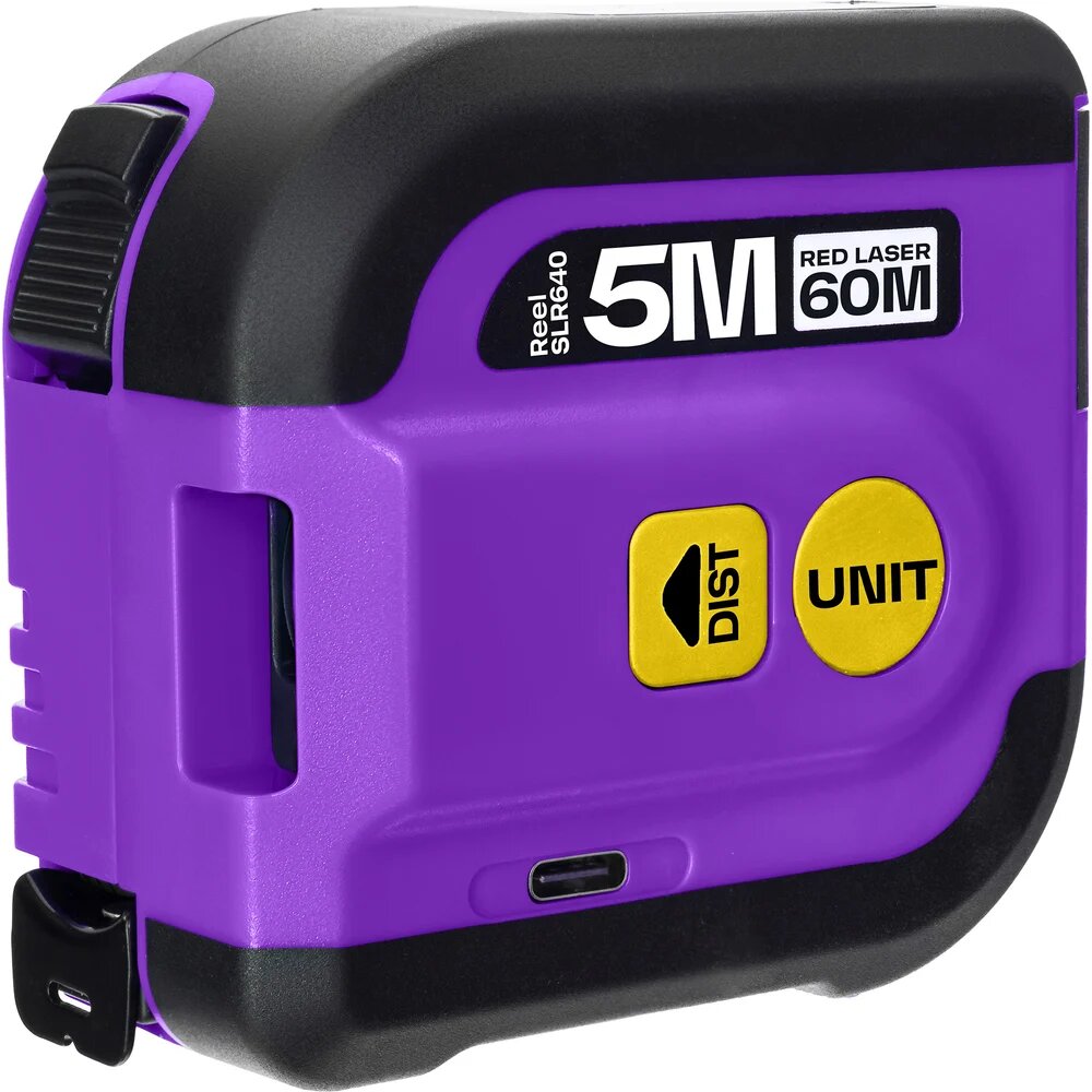 Ermenrich Рулетка с лазерным дальномером (Эрменрих) Reel SLR640, фиолетовый 84547