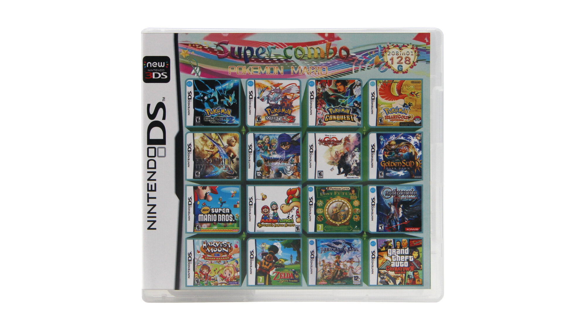 NDS Multi Games 208 in 1 (Новая, Полностью на Английском языке)