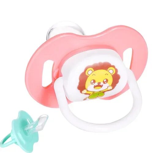 Детская силиконовая соска Розовый, Flat Pink