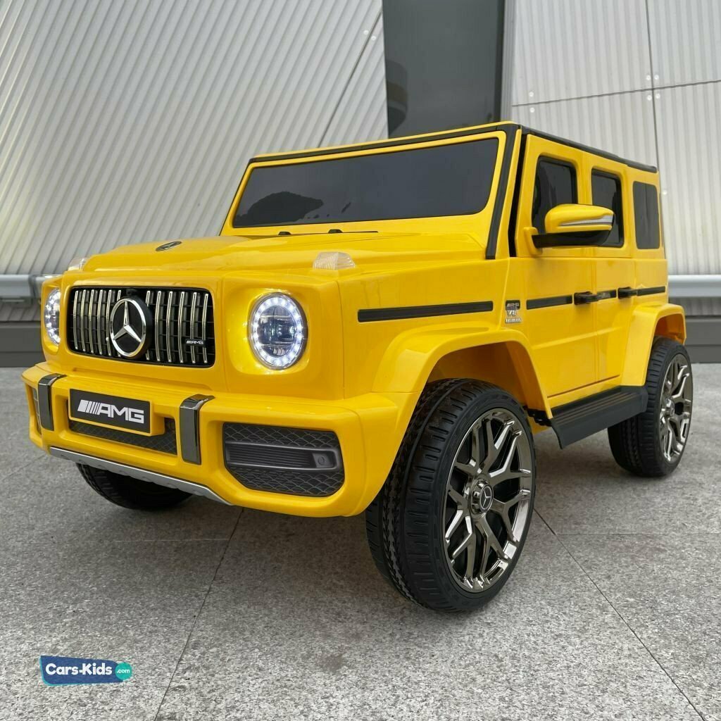 Электромобиль Mercedes-Benz G63 T999TT, желтый, световые и звуковые эффекты