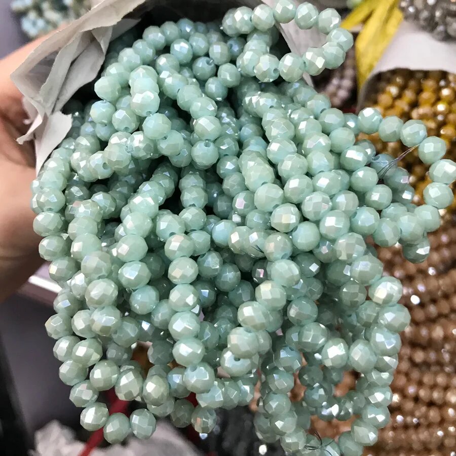 Yanqi хрустальные бусины 6 мм 50 шт 16