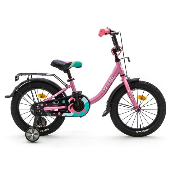 Детский велосипед Zigzag 16" ZOO розовый