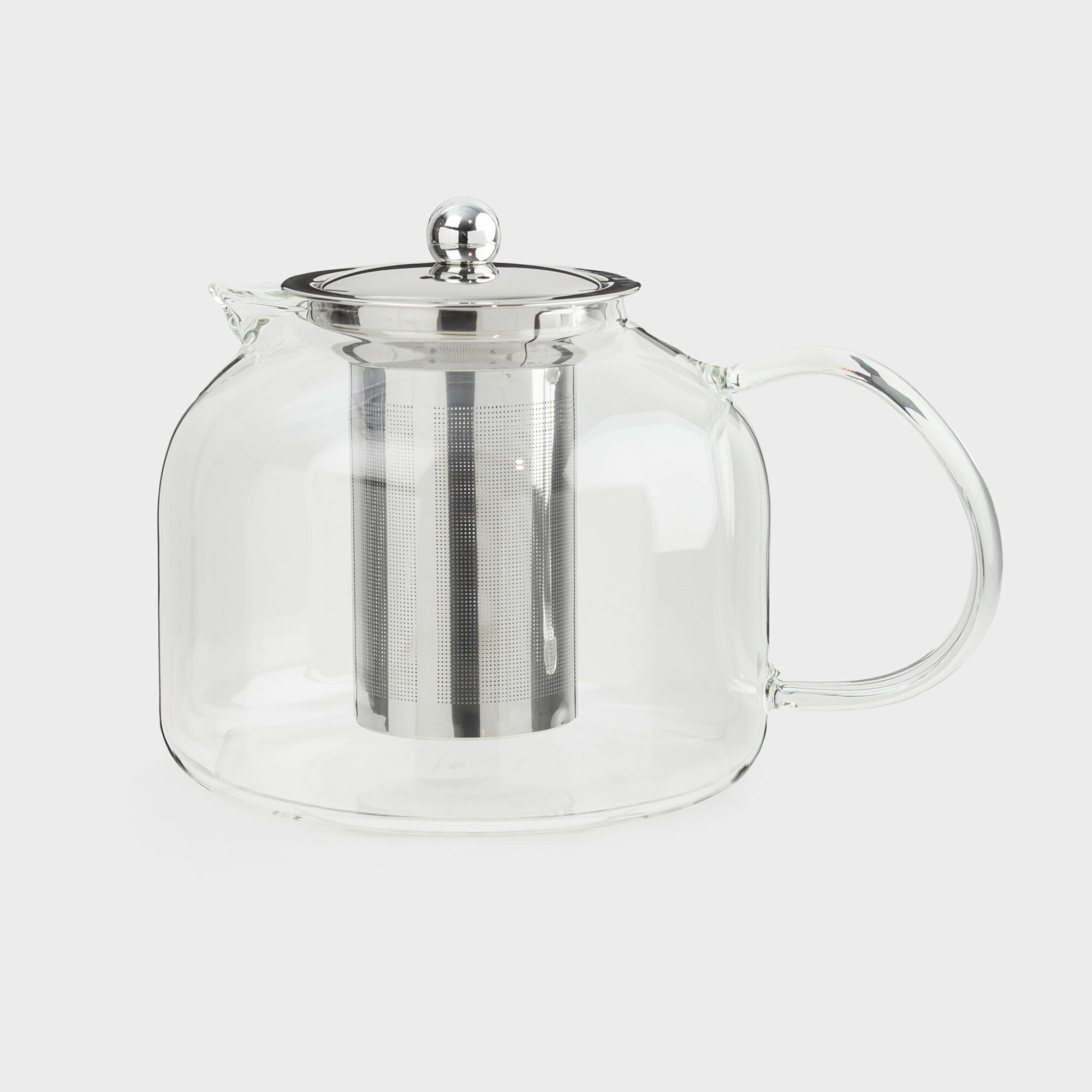 Чайник заварочный Kuchenland, 1,3 л, стекло Б/сталь, Macchiato