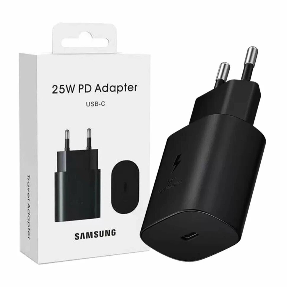 Сетевое зарядное устройство Samsung 25w , черный Original