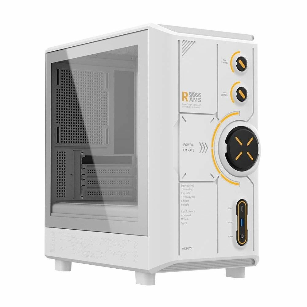 Корпус для ПК ALSEYE RAMS 2.0 240-B, Mini Tower, Micro-ATX, Белый (AS.07.0241)