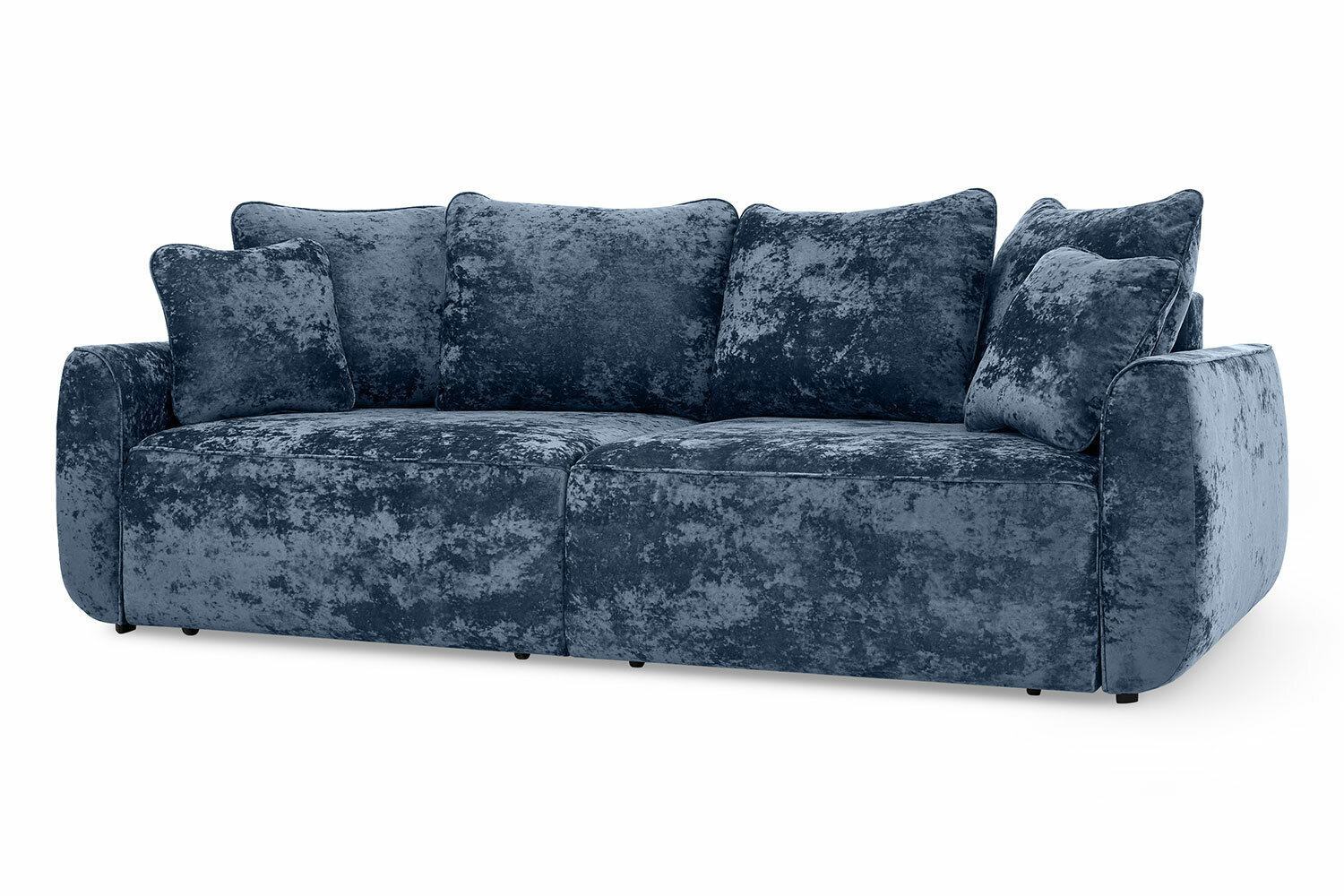 Диван-кровать SOLANA Рединг, 236х87х120 см, обивка велюр, цвет серо-синий