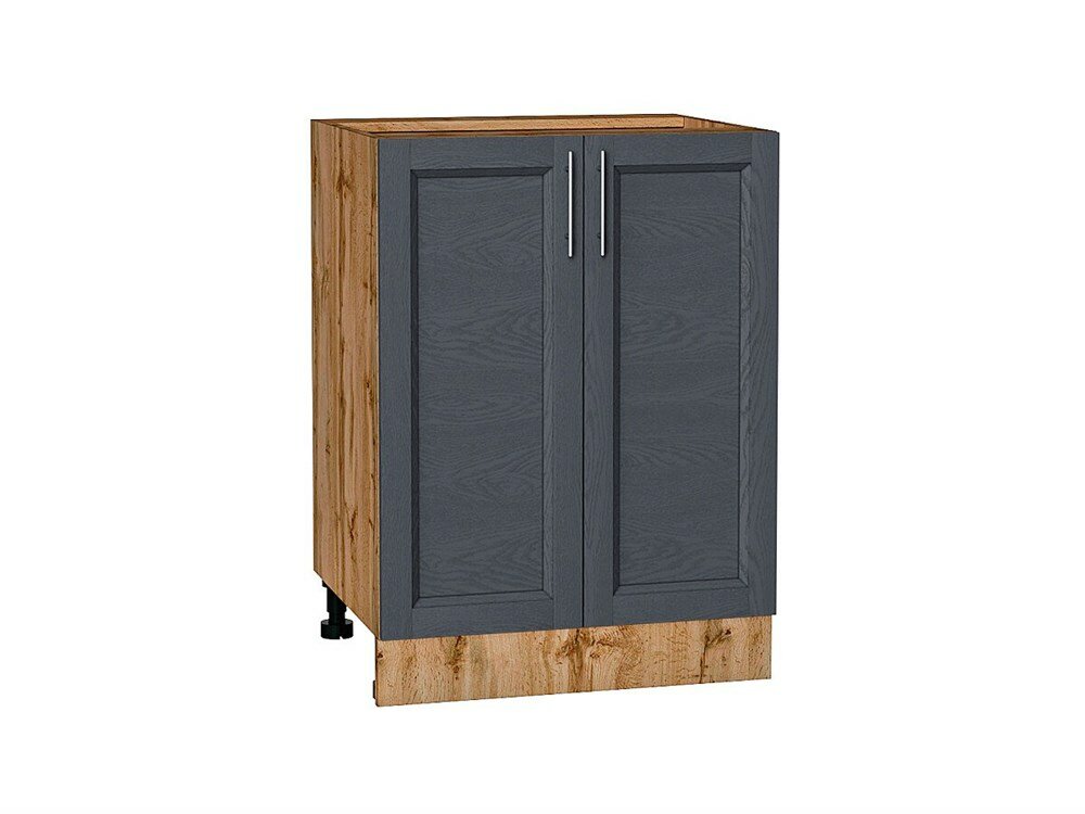 VVT Шкаф нижний с 2-мя дверцами Сканди Дуб Вотан, Graphite Softwood, 600 В*Ш*Г 816*600*480, фасад МДФ Graphite Softwood, корпус Дуб Вотан Graphite Softwood