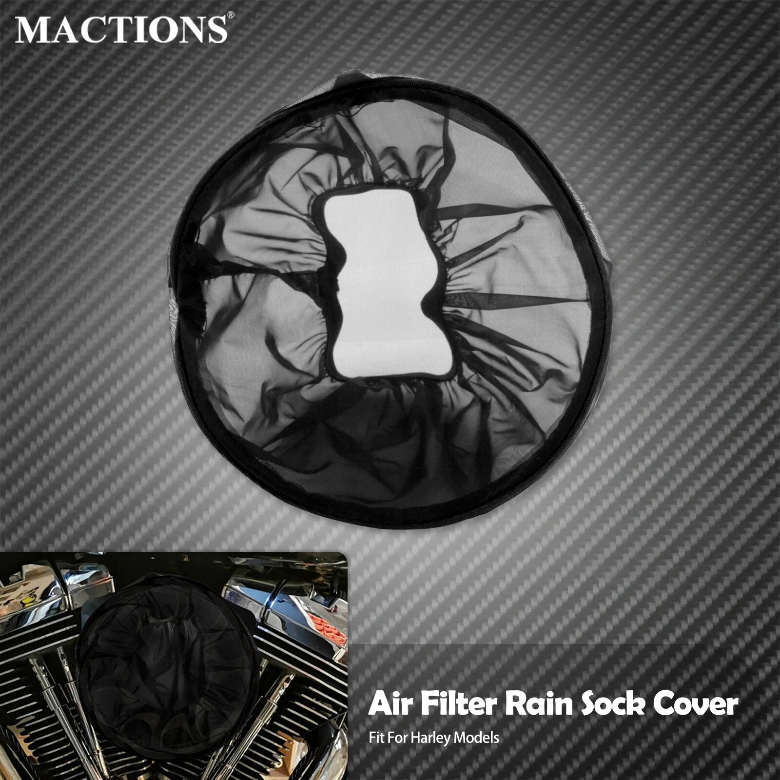 Мотоциклетный воздушный фильтр, дождевик, воздухоочиститель, пылезащитный чехол, черный для Harley Touring Glide FLHR Dyna Sportster XL Softail FLS