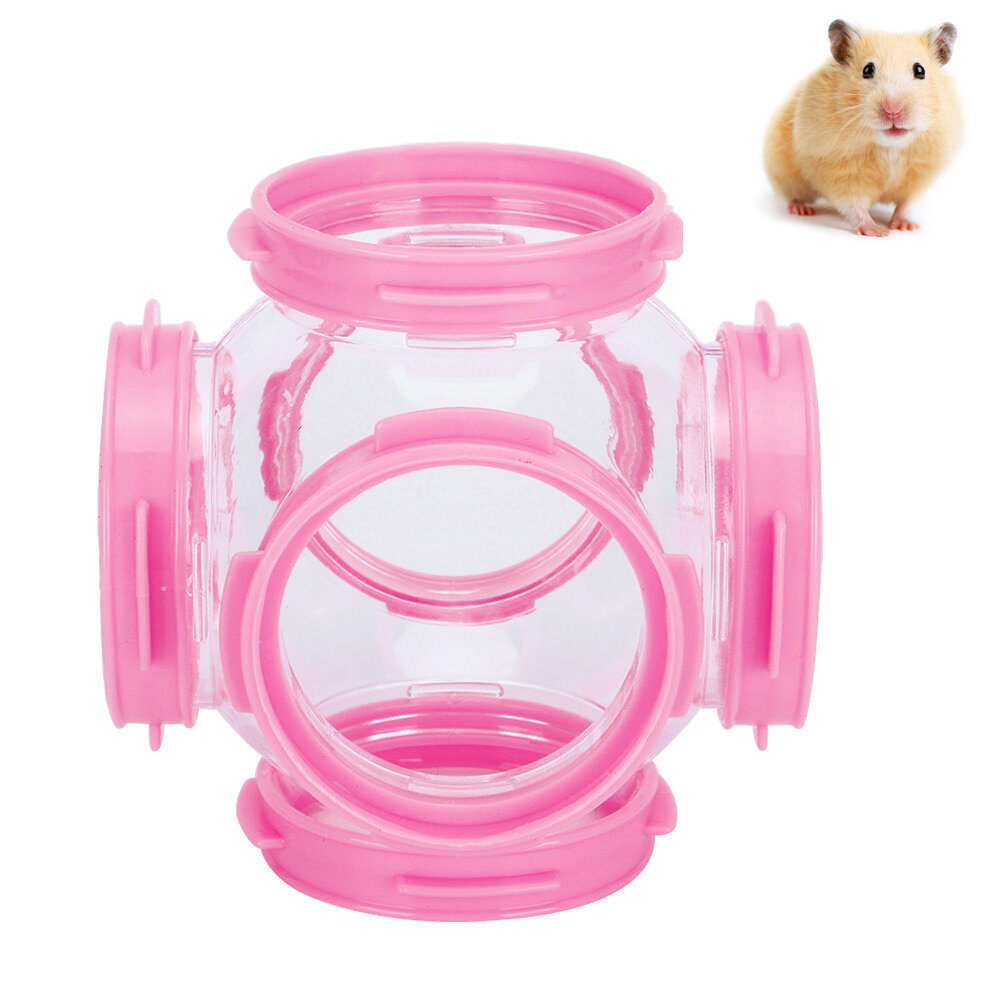 Туннели Для Хомяков: 2 Трубы И 6 Прокладок С Антискользящими Линиями И Вентиляционными Отверстиями - Гибкий И Прочный Пластик Для DIY Лабиринтов For Клетки Мелких Питомцев