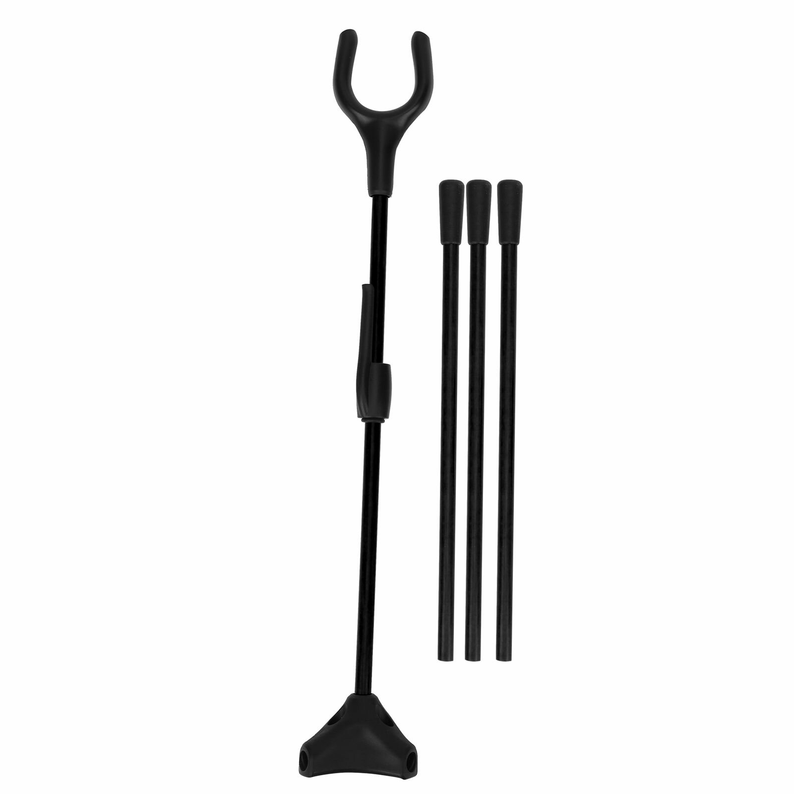 Складной изогнутый держатель для лука, прямая подставка для лука для охоты, спорта на открытом воздухе, черный