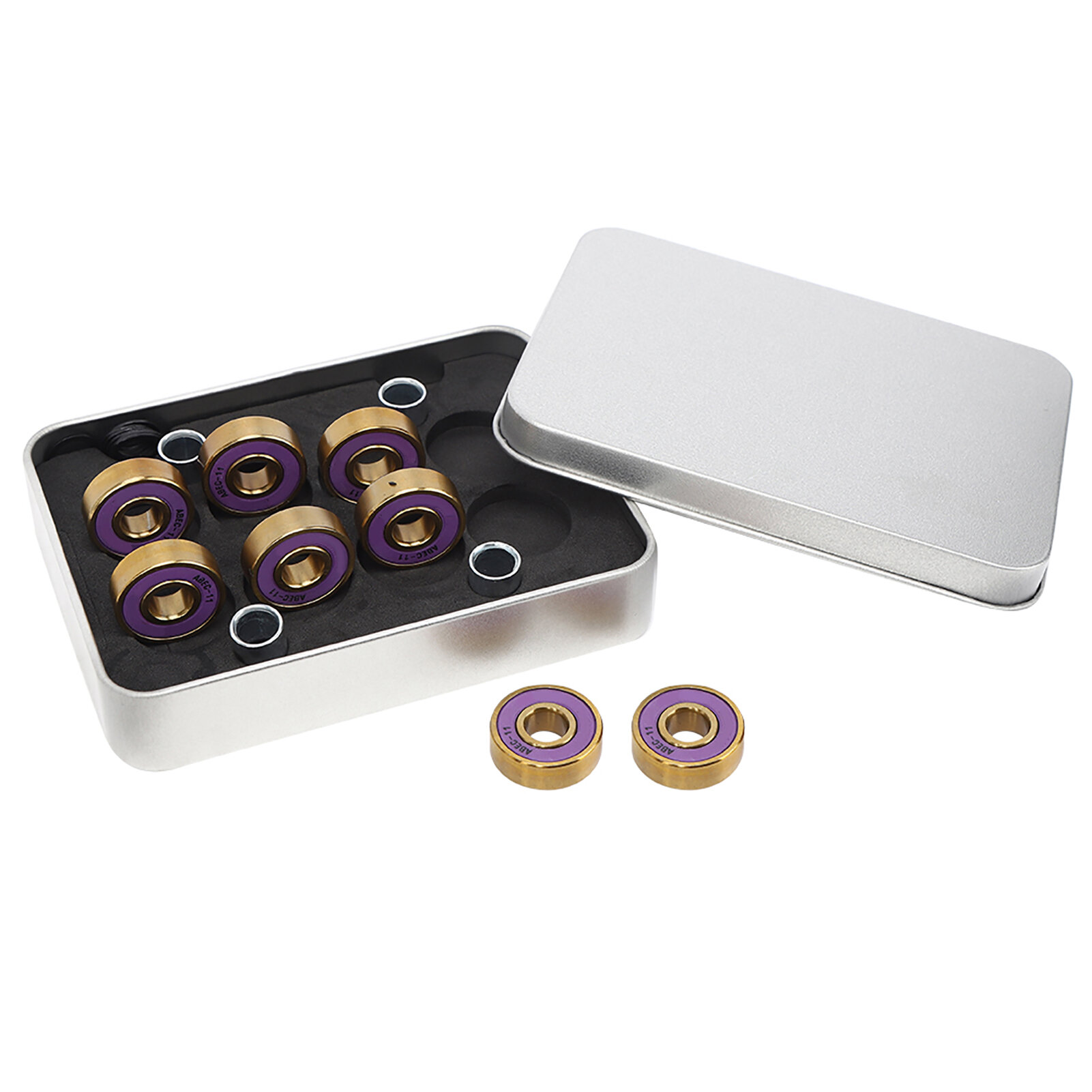 Запасной подшипник для портативного скейтборда или роликовых коньков из алюминиевого сплава.