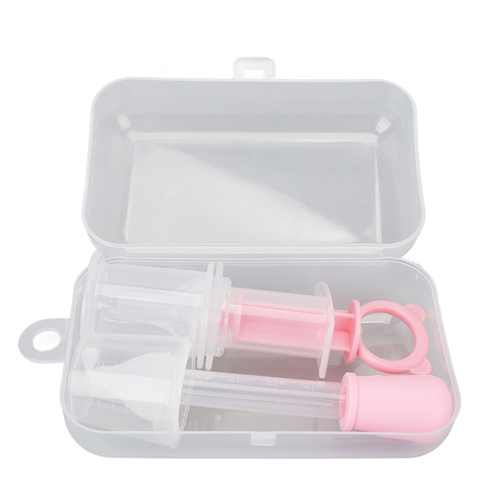 Кормушка для домашних животных, безопасная мягкая насадка, устойчивая к высоким температурам, бутылочки для кормления молока для домашних животных, шприц с мерным стаканчиком для кошек, розовый