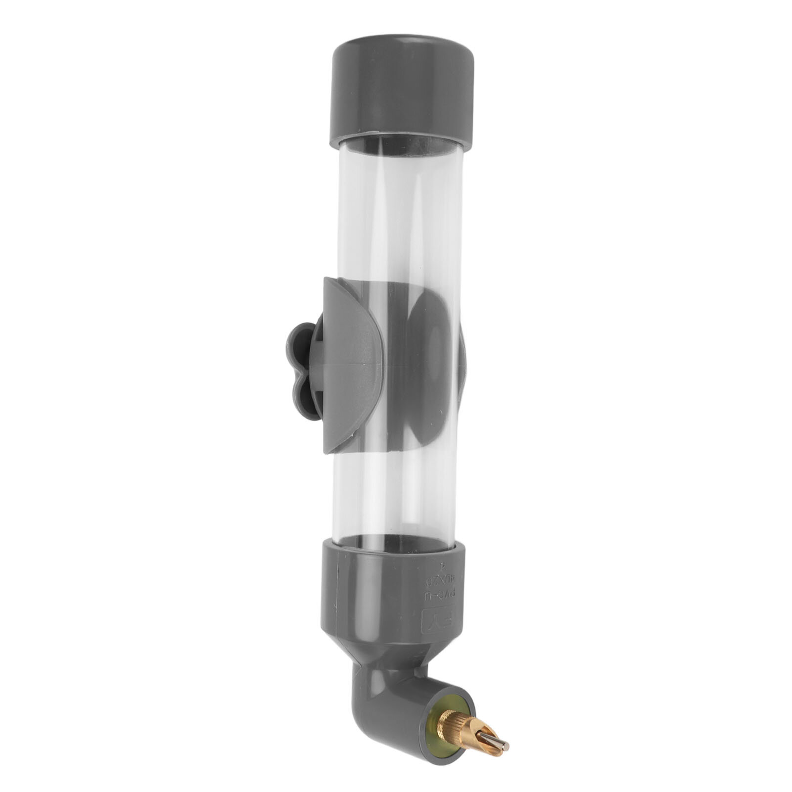 Автоматическая поилка для попугаев, безопасная акриловая кормушка для птиц, подходит для маленьких, средних и больших птиц, серого цвета.