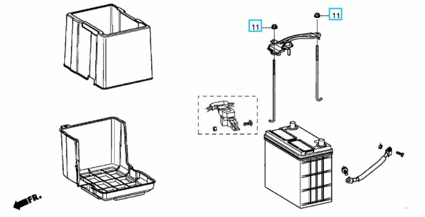 Гайка с фланцем 6мм; Артикул Honda/Acura: 9405006080 (Оригинал)