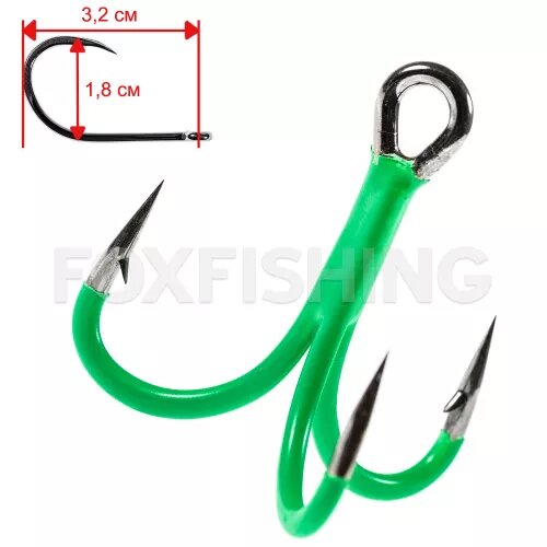 Крючки Madcat A-static Treble 6x №2/0 (4шт.)