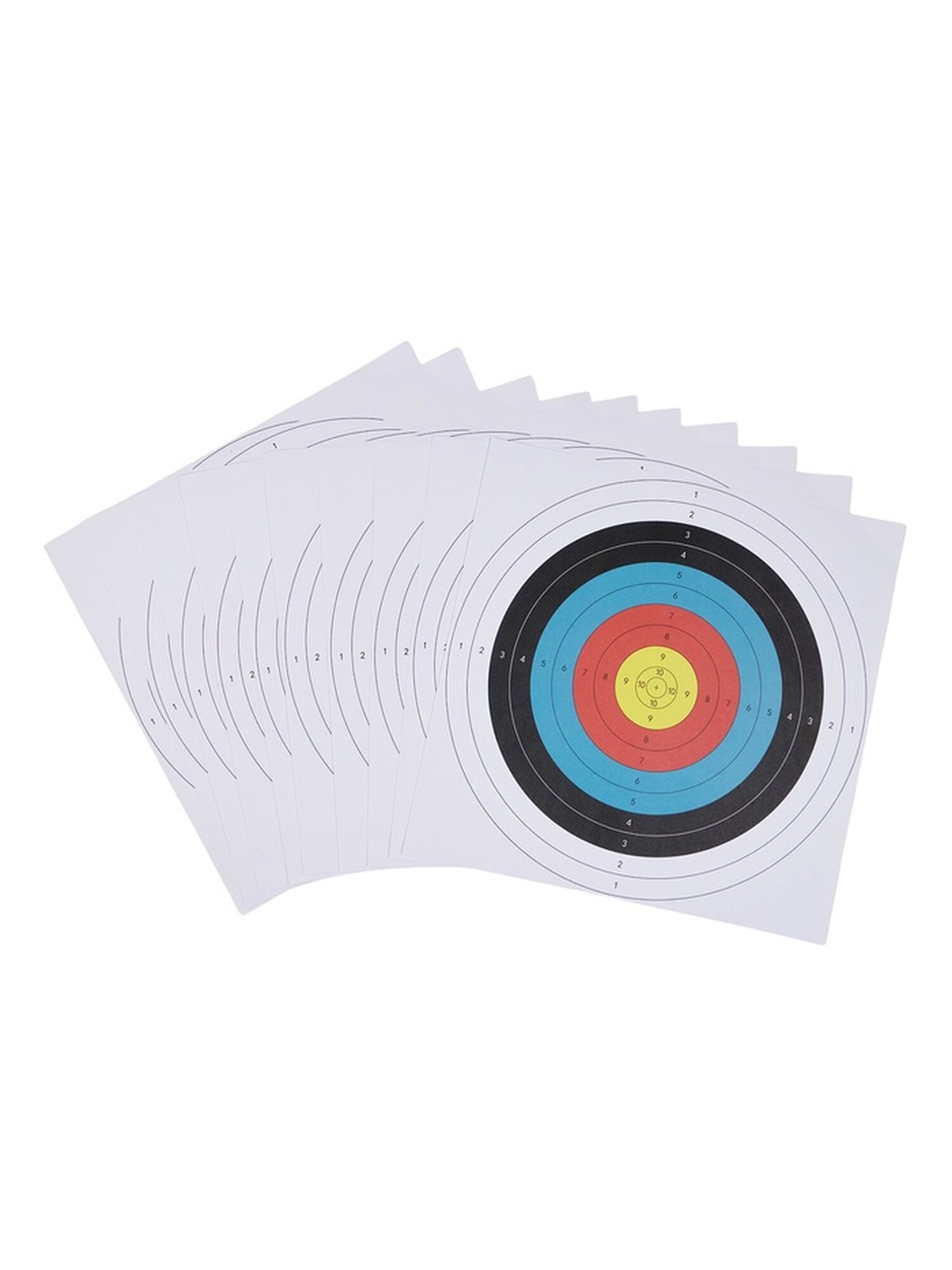 Набор мишеней для стрельбы из лука, 10 шт, 40 см, бумажные, цветная печать