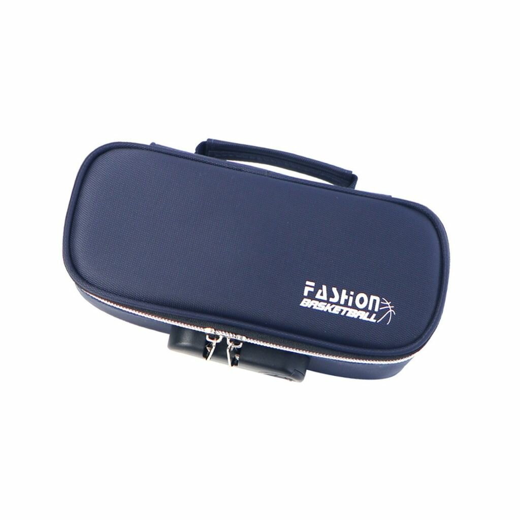 Пенал с замком паролем-6559 Королевский синий