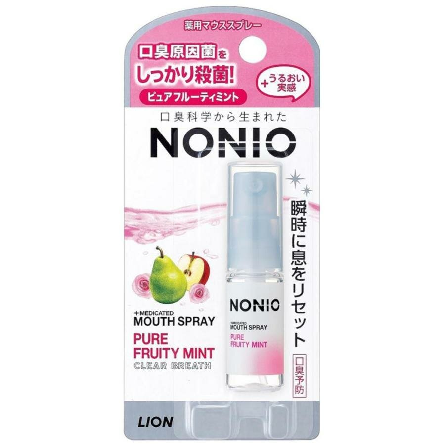 Lion Nonio Спрей освежитель дыхания, с ароматом фруктов и мяты, 5 мл