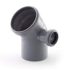 Отвод 110*45 с выходом 50 (правый) ВК ПОЛИТЭК