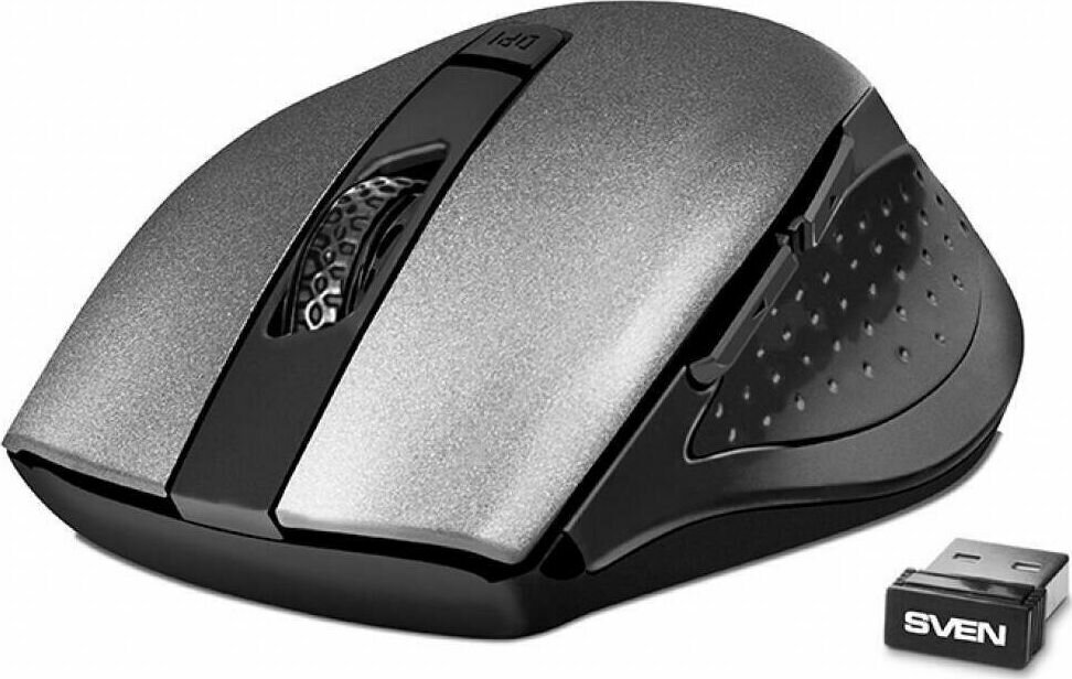 Мышка беспроводная компьютерная RX-425W серая