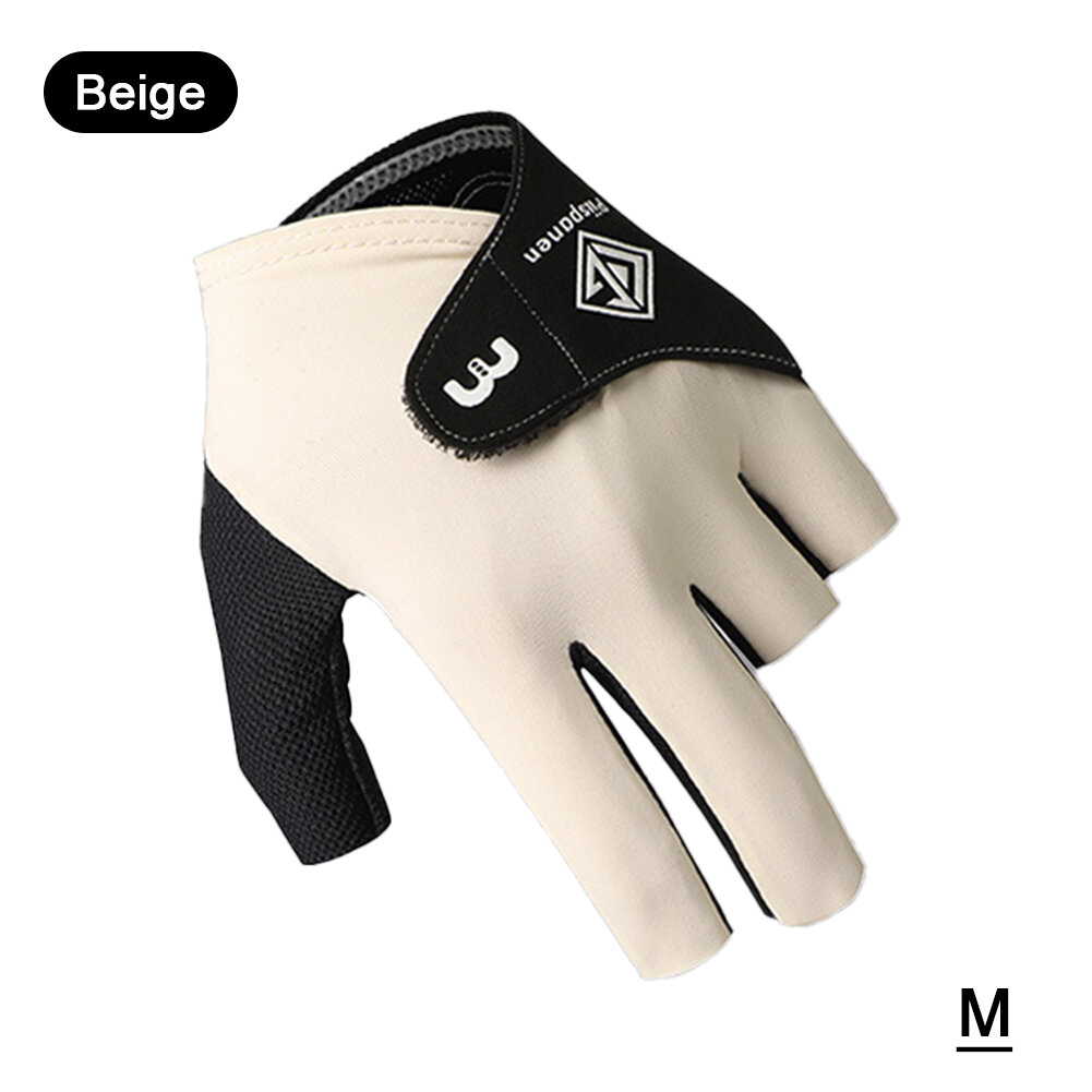 1 шт. перчатка без пальцев для бильярда на левую руку, эластичная, дышащая, нескользящая, тонкая, самоклеящаяся