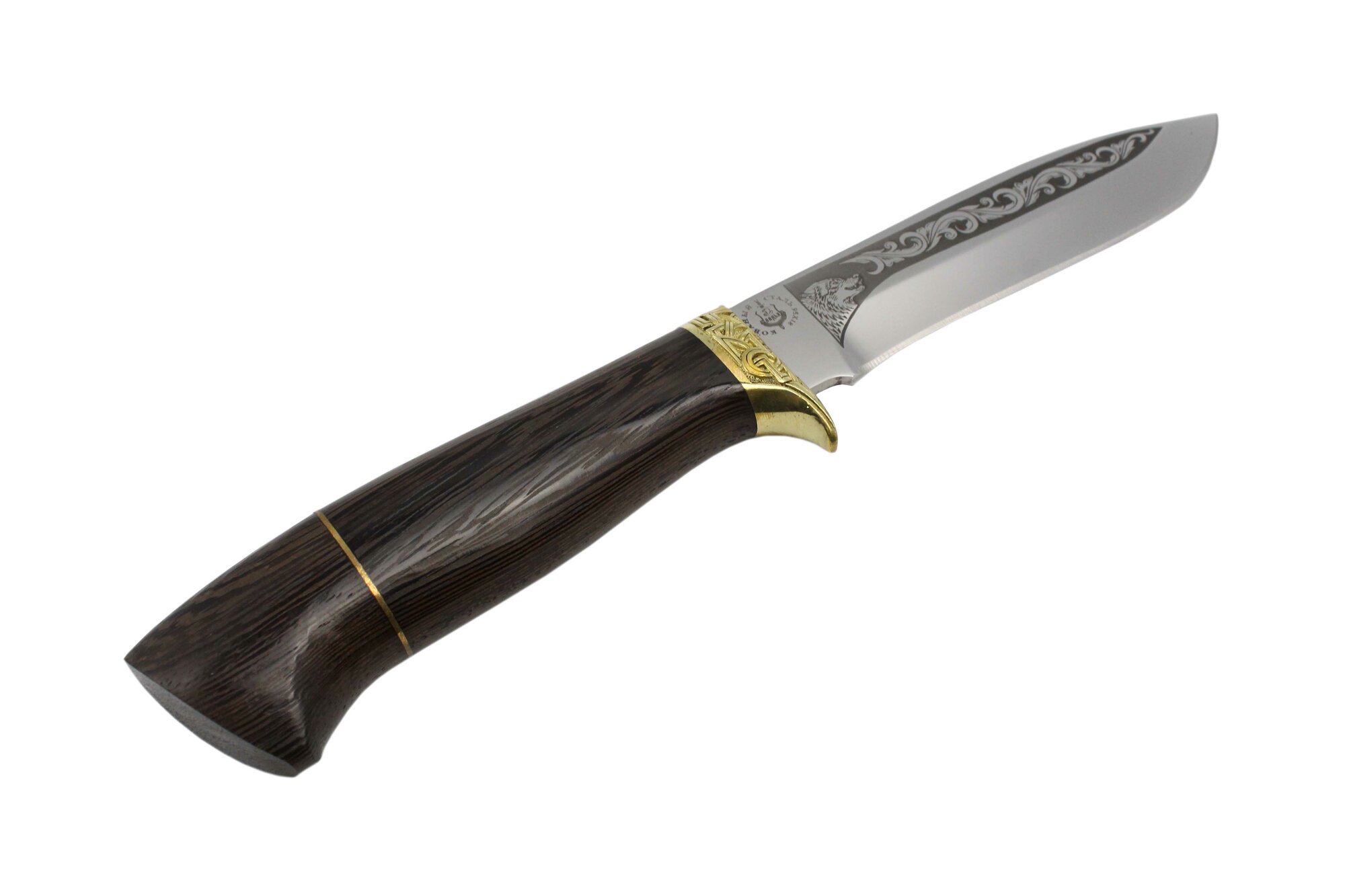 Нож Ладья Рекрут НТ-20 Р 95х18, рисунок венге, клинок из стали 95х18, рукоять венге