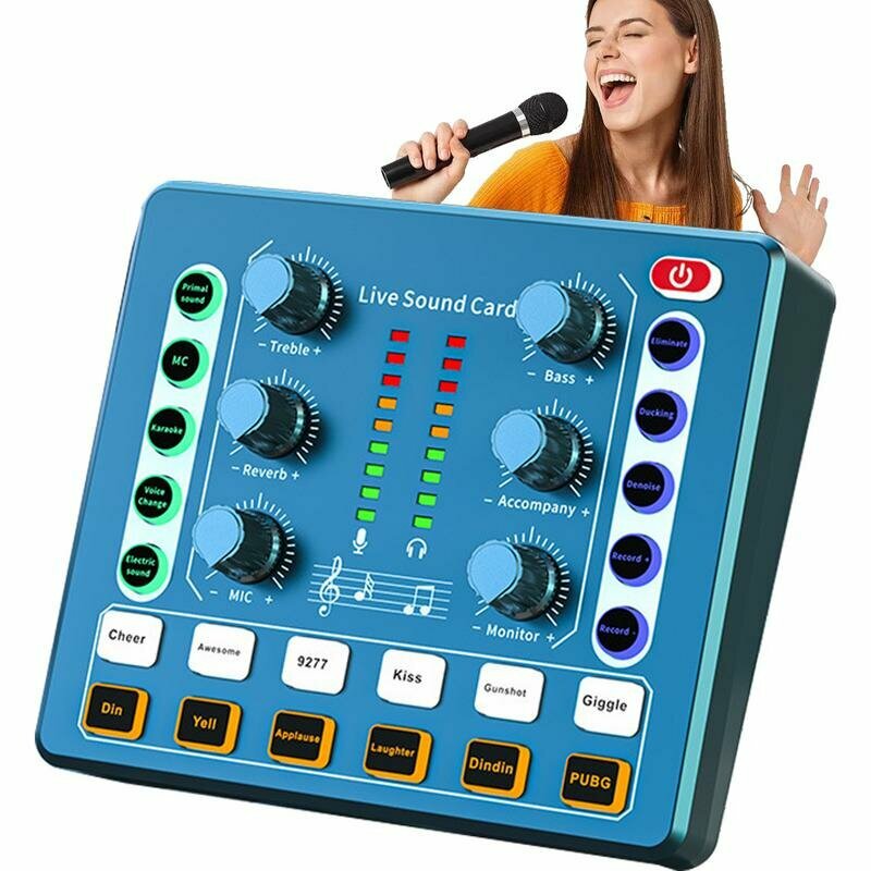 Мини-аудиомикшер Портативные компактные аудиозаписывающие микшеры с шумоподавлением