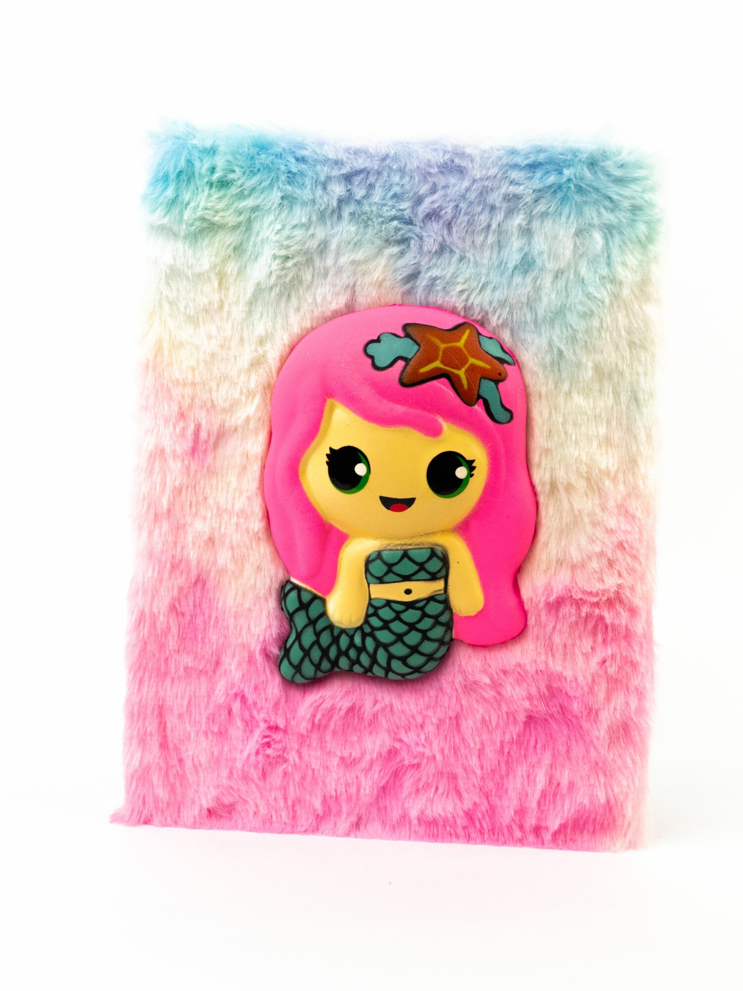 Яркий меховой блокнот с 3D эффектом, блокнот для записей в линейку