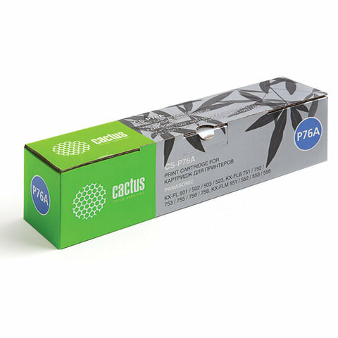 2 шт, Тонер-картридж CACTUS (CS-P76A) для PANASONIC KX-FL501/502/503/M553RU, ресурс 2000 стр.