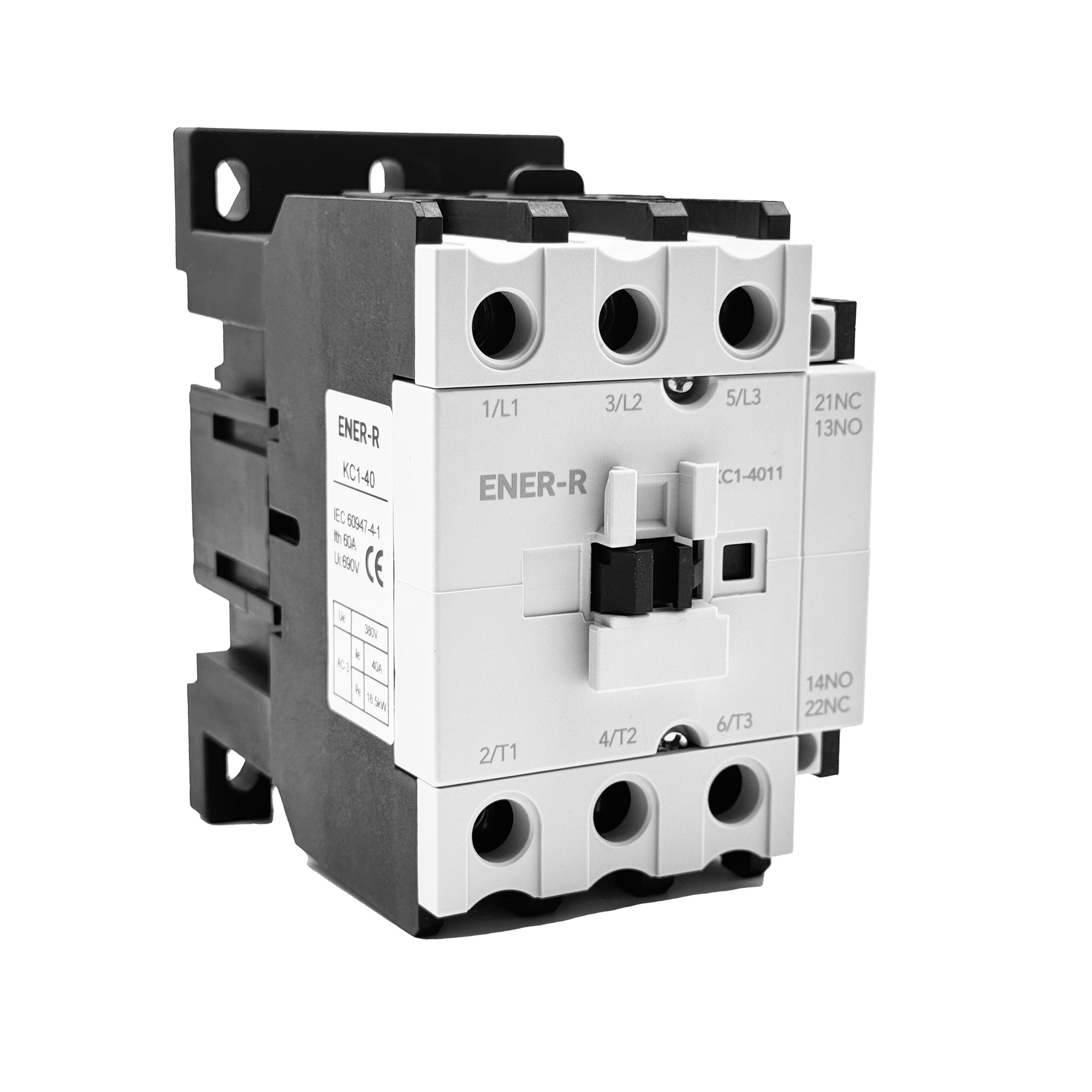 Контактор ENER-R KC1-4011 3P 40A 1NO+1NC (Катушка 220V 50/60 Hz)