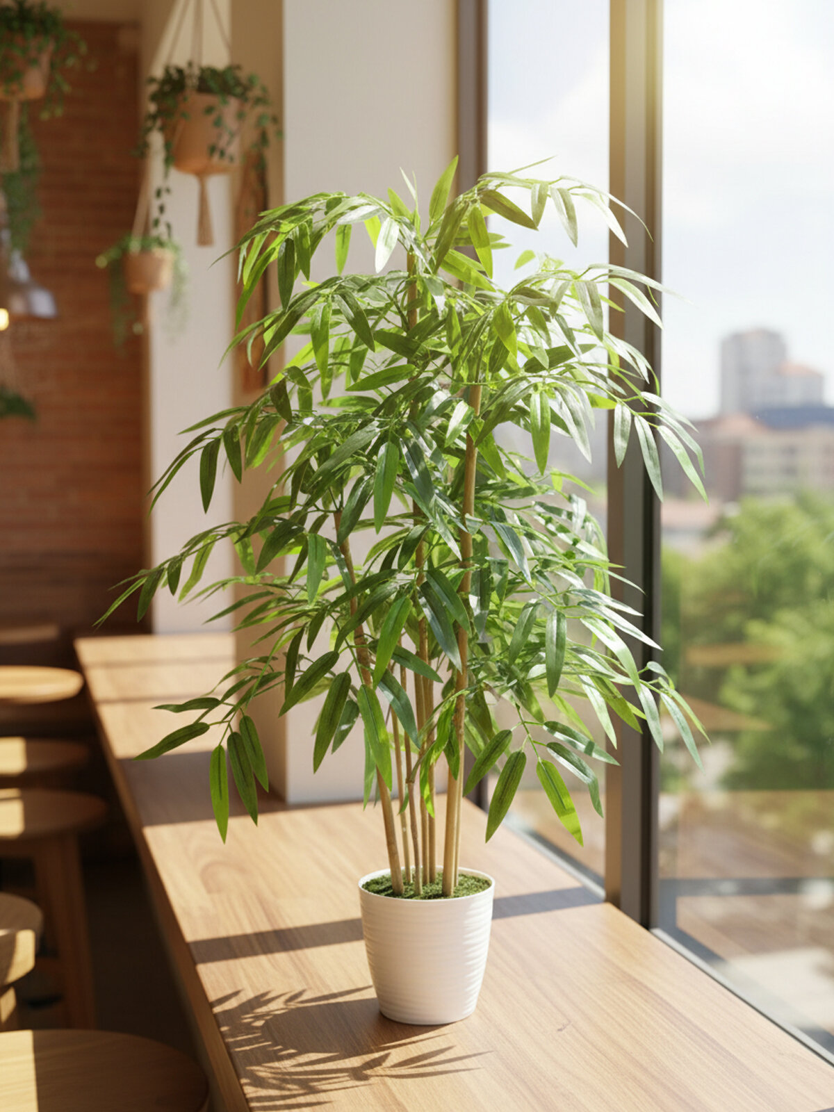 Искусственное Дерево Бамбук декоративный 90см в кашпо от ФитоПарк