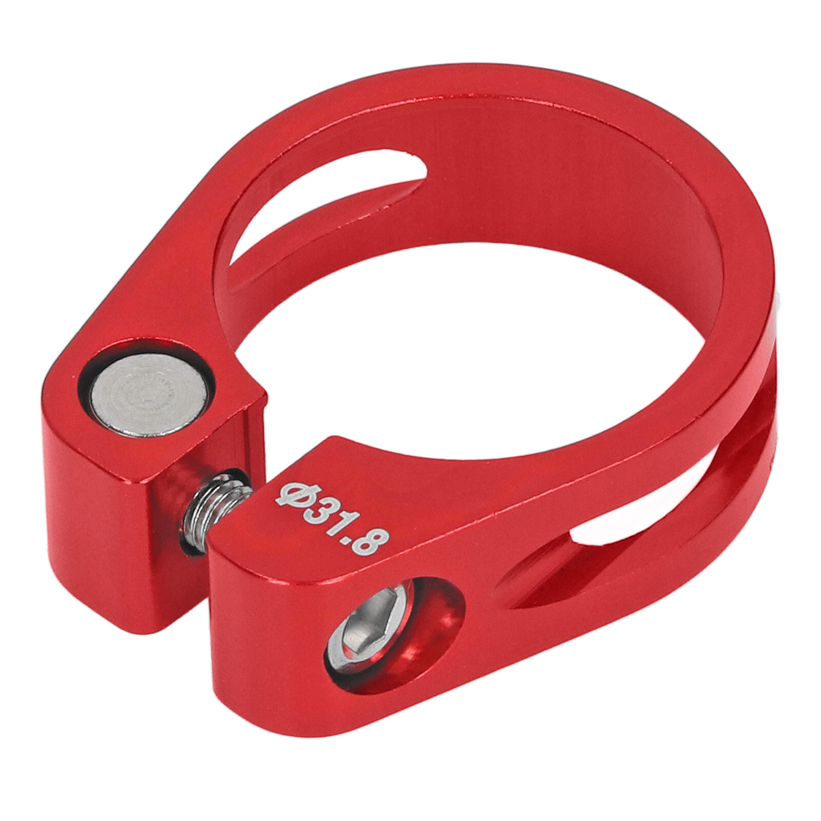 2 шт, зажим для подседельного штыря велосипеда, быстроразъемный зажим для велосипедного сиденья из алюминиевого сплава, зажим для велосипедных аксессуаров, красный