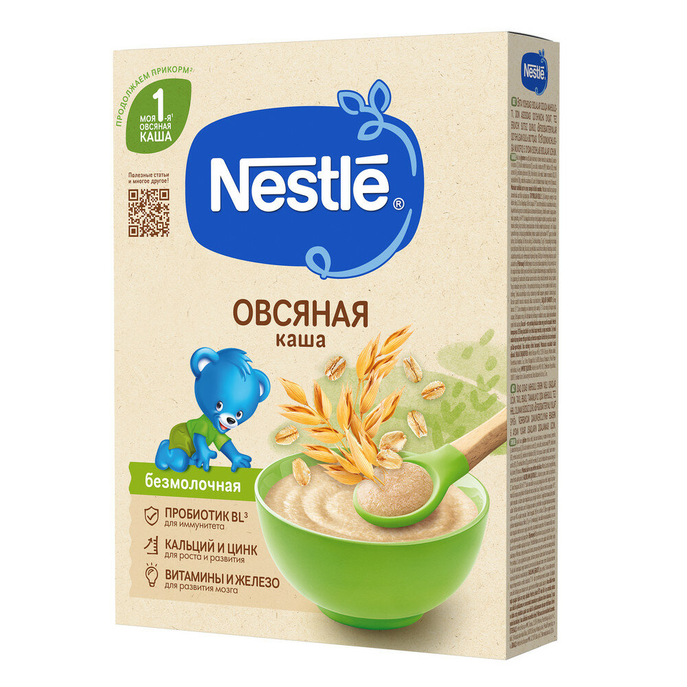 Каша Nestle овсяная сухая безмолочная с 5 месяцев 200 г