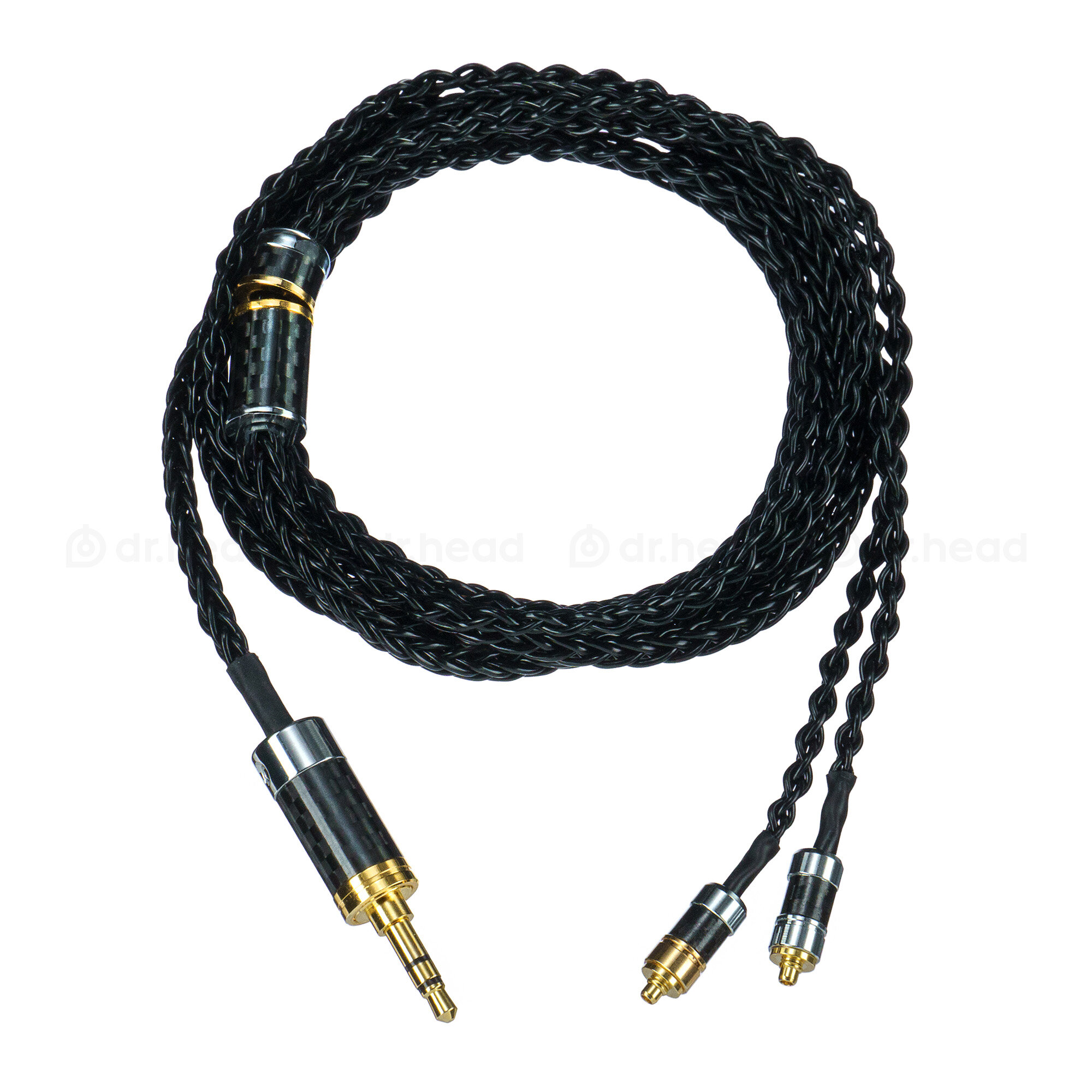 HeadMade IEM MMCX to 3.5mm jack 1.2m black - сменный кабель для наушников