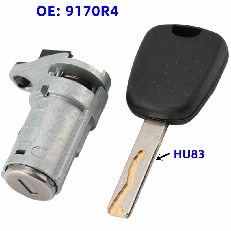 XIEAILI OEM OE: 9170R4 Цилиндр замка левой двери автомобиля для 2004-2009 Peugeot 307 с 1 шт. ключом HU83 Лезвие