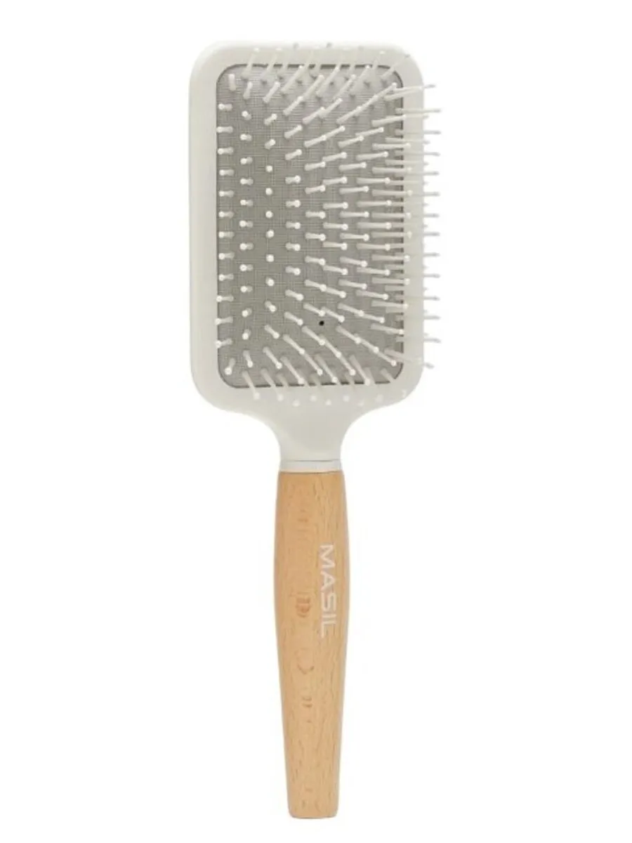 Щетка Masil Wooden Paddle Brush для расчесывания и распутывания волос, 1 шт