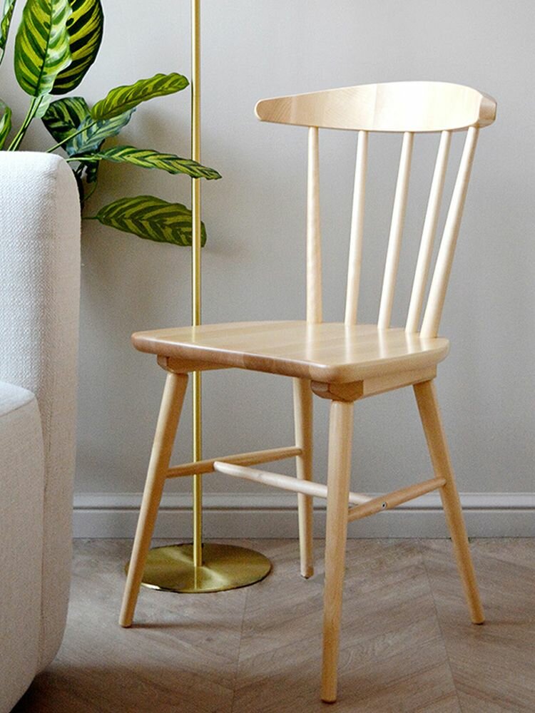 Стул "Скандинавия" (Натуральный), Жесткое сиденье, Массив березы, ЭкоМебель