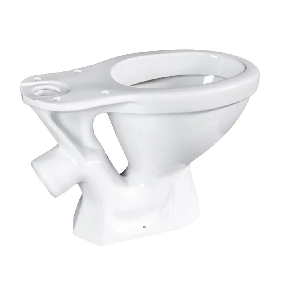 Унитаз Универсал, строительный, без бачка, напольный, белый, санфарфор