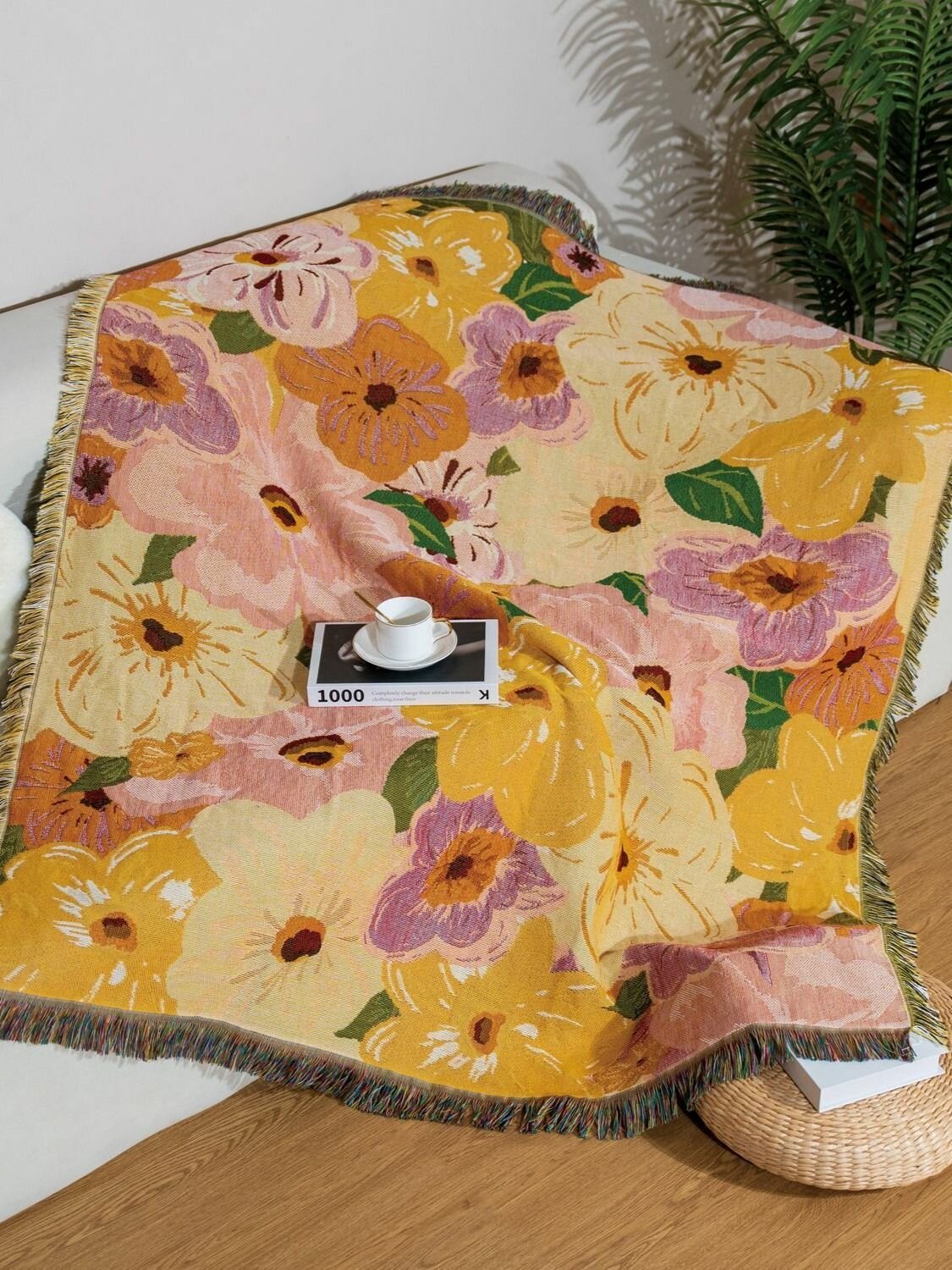 Плед пончо , Микрофибра, 160 см х 130 см，Нитяное одеяло, покрывальная ткань