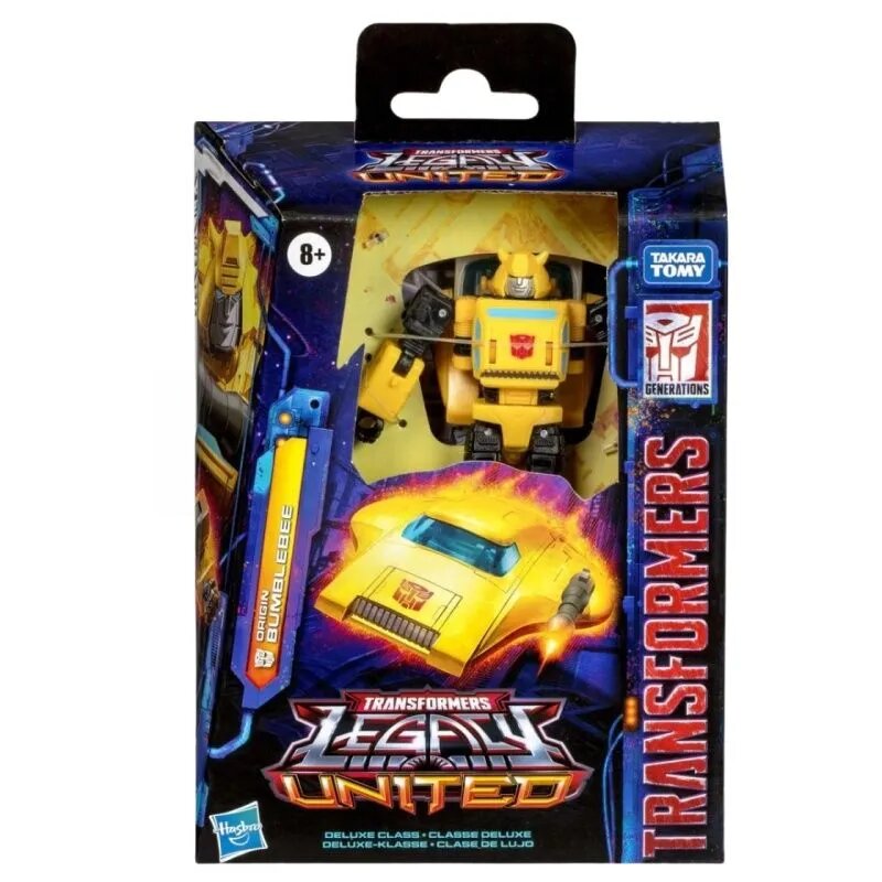 Трансформеры Игрушка Hasbro Transformers: Legacy United Deluxe Class Origin Bumblebee 14cm G1292