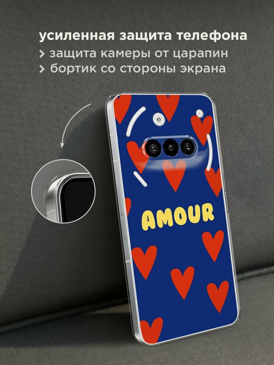 Чехол на Nothing Phone 3a / Нотинг Фон 3а с принтом "Amour art - 14 февраля" — фото 1