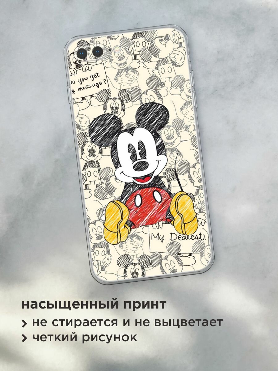 Чехол на Apple iPhone 7 Plus / Айфон 7 Плюс с принтом "Микки Маус" — фото 1