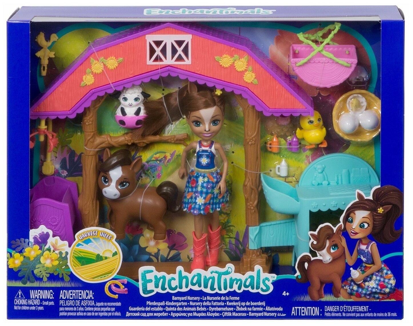 Набор игровой Enchantimals Звериная ферма с куклой, питомцами и аксессуарами GJX23 Mattel