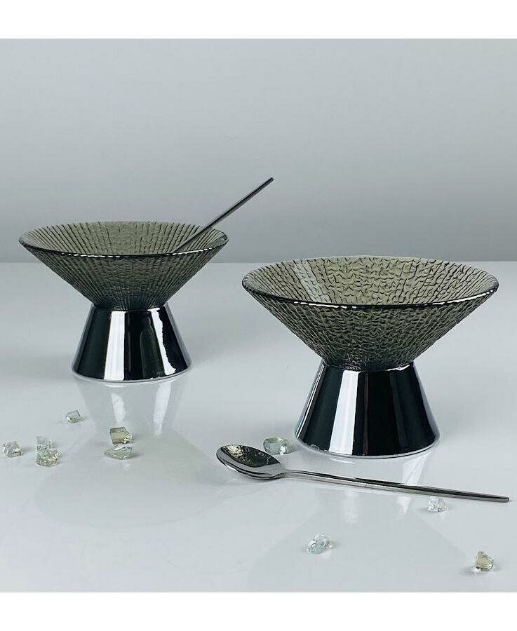 Набор из 2 креманок 2 с ложками