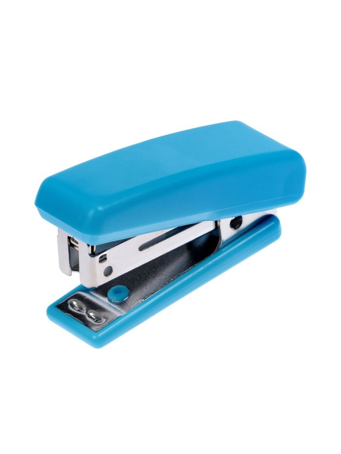 Степлер мини №10 до 7 листов, корпус синий 10924145